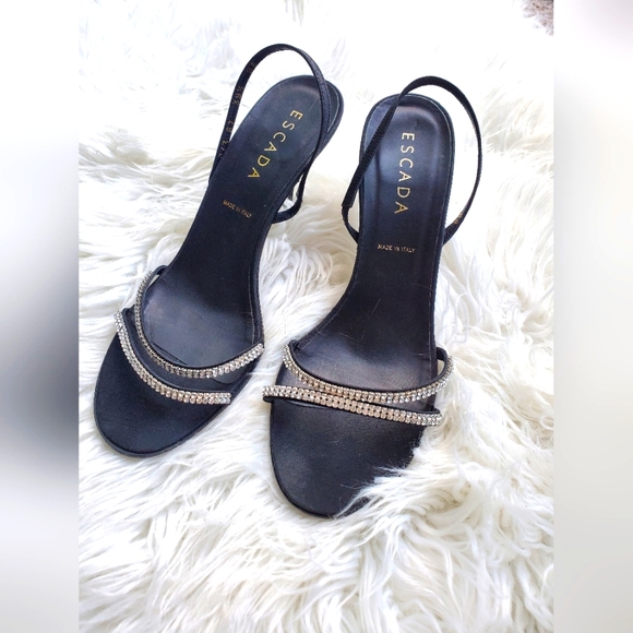 Escada | Shoes | Escada Rhinestone Heels | Poshmark